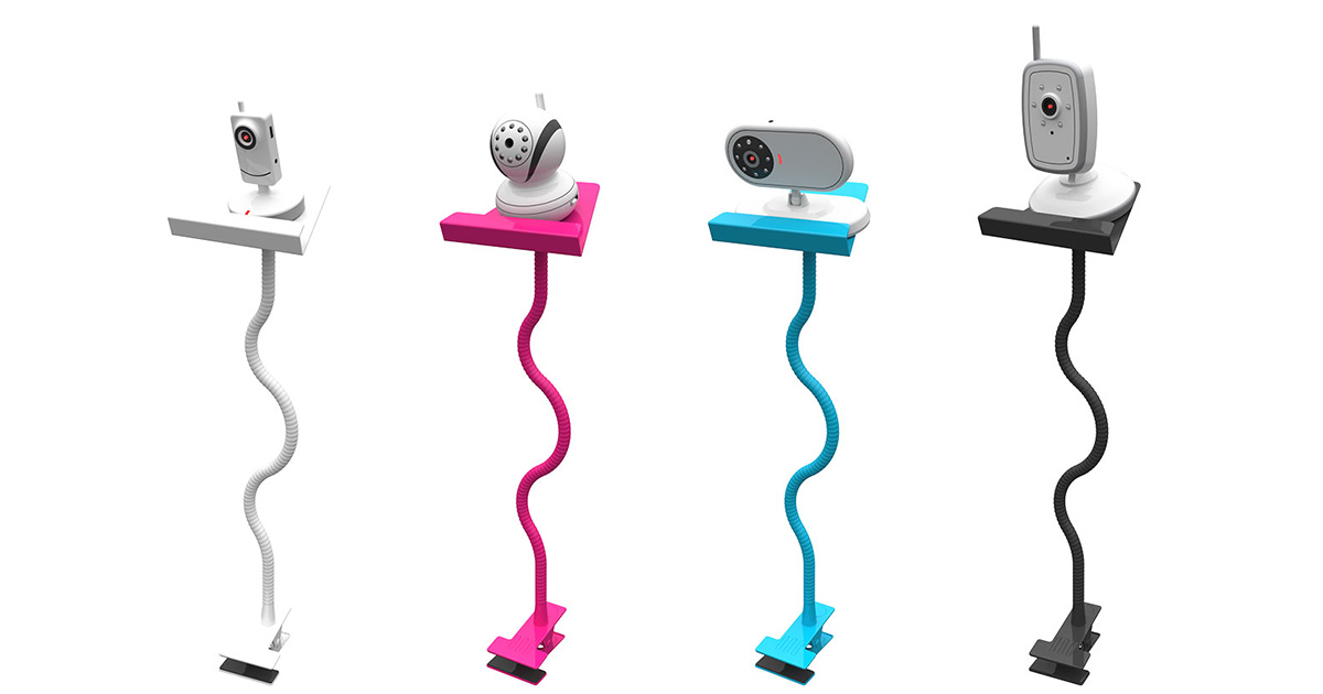 Universal Baby Monitor Shelf | Baby Monitor Clamp | Baby monitor holder Universal Baby Monitor Shelf | Baby Monitor Clamp | Baby monitor holder